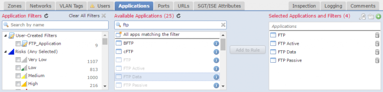 FMC Access Control Policies - Network Direction